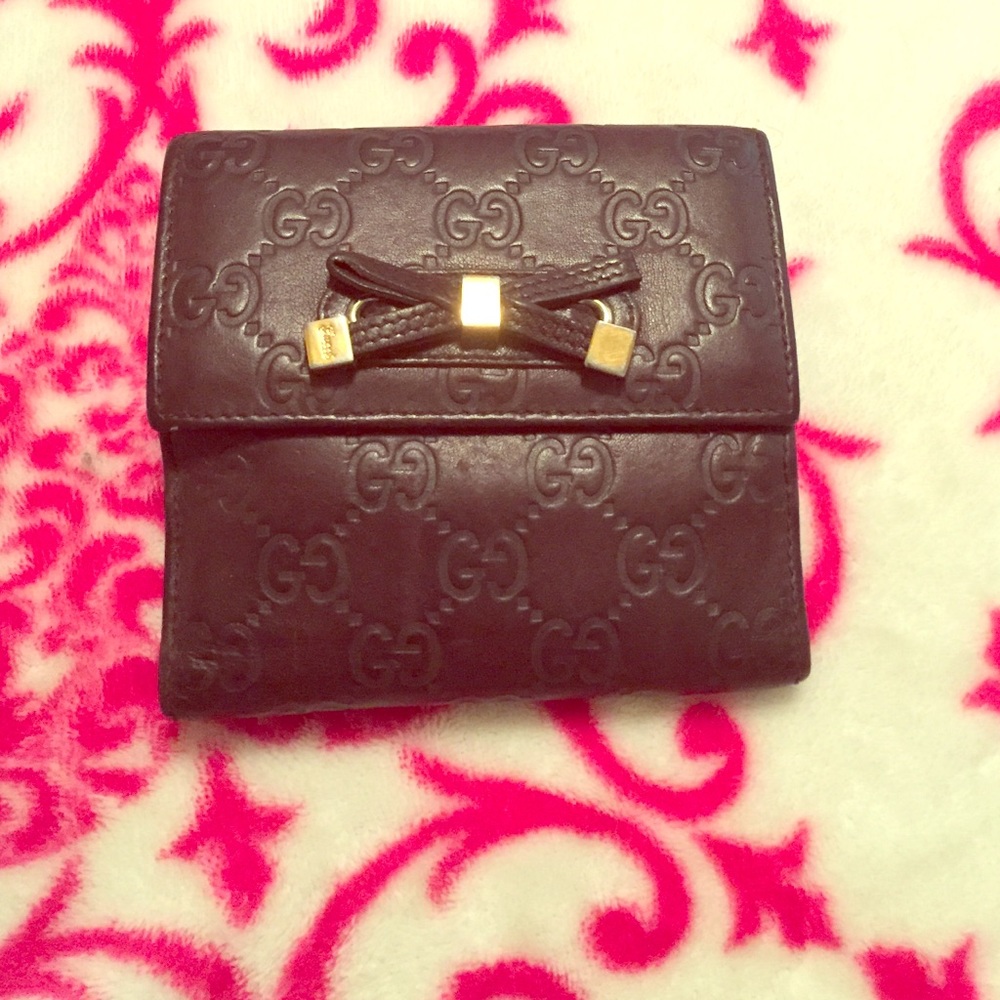 Gucci Guccissima Chocolate Princy French Wallet - Gem